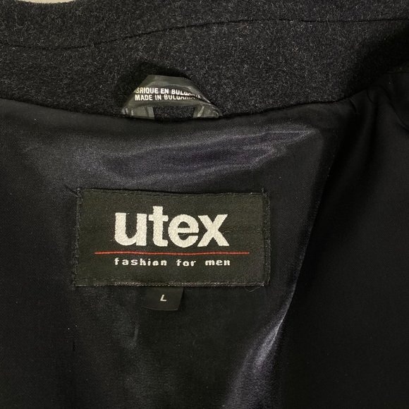 Utex | Jackets & Coats | Utex Coat Jacket Wool Mens Black Peat Fully ...